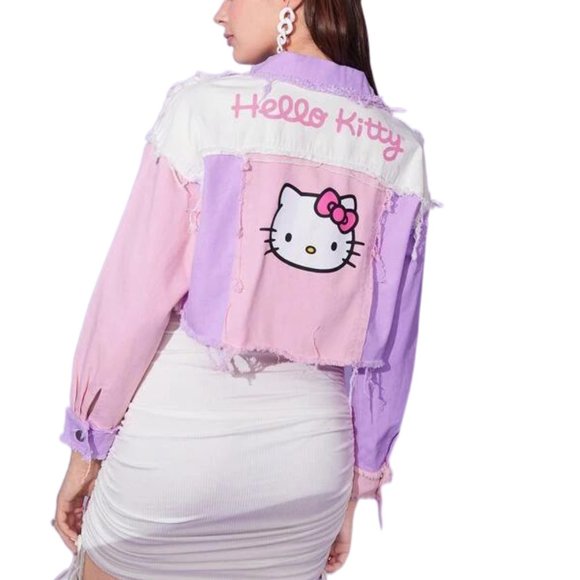 Hello Kitty | Jackets & Coats | Hello Kitty Pastel Colorblock Crop ...